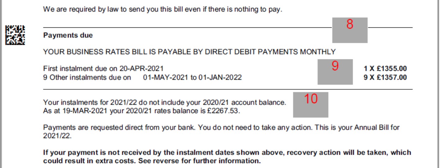 Business rates sample bill – Understanding my business rates bill ...